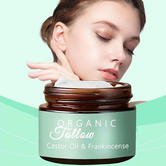 BEEF TALLOW CASTOR Oil Frankincense, Grass-fed Beef Tallow w ...