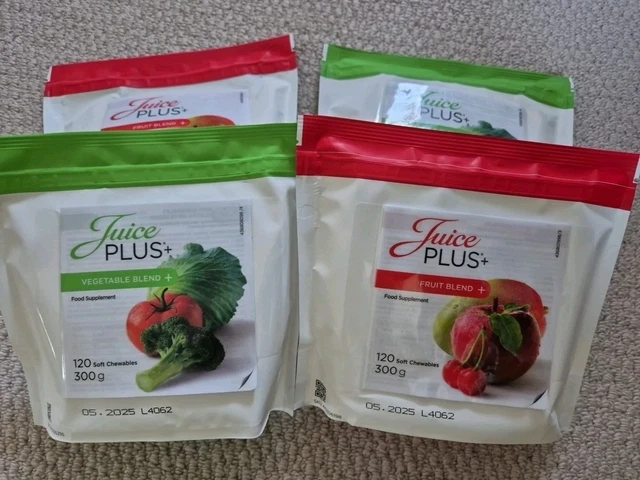 JUICE PLUS CHEWABLES Fruit And Veg X 4 £21.52 - PicClick UK