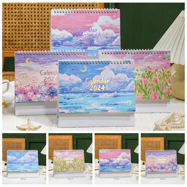 DAILY SCHEDULE DESKTOP Calendar Standing Flip Calendar Award Gifts EUR ...