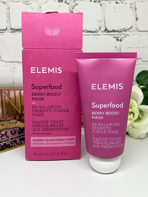 MASQUE VIOLET RÉÉQUILIBRANT pré-biotique visage Berry Boost Superfood ...