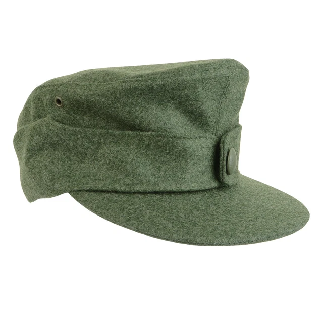 WW2 GERMAN M44 Field Cap by Erel - Field Grey Single Button Late War ...