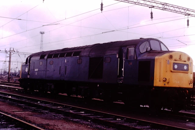 1980S BRITISH RAIL BR Diesel Loco 40177 ? Toton Crewe Railway Slide ...