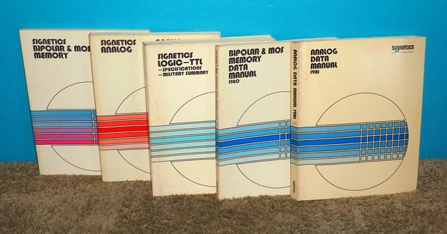 5 SIGNETICS DATA Manuals Analog Logic-TTL Bipolar MOS Memory 1977-1980 ...