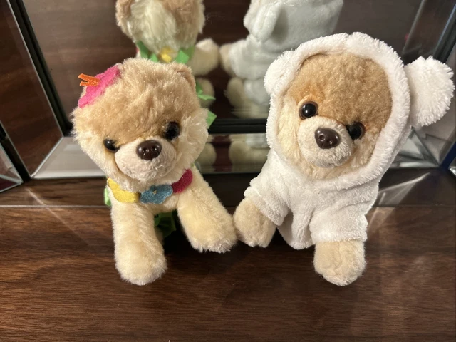 GUND ITTY BITTY Boo #009 Bear Suit Pomeranian puppy Soft Toy Dog Plush ...