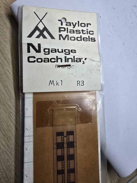 N GAUGE TAYLORS Plastic Models Mk 1 Rb Coach Pre Coloured Side Overlays ...