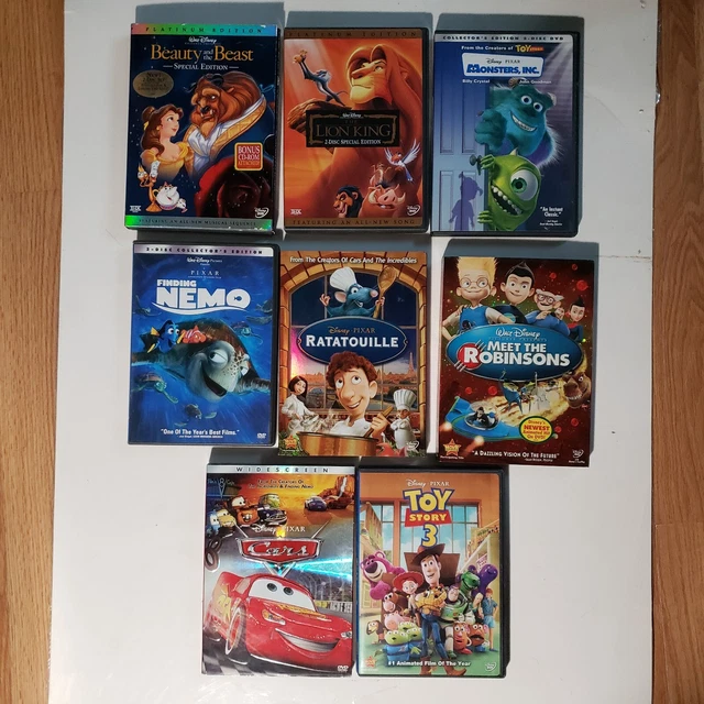 DISNEY AND PIXAR DVD Lot of 8 -Finding Nemo, Toy Story, Cars, Monsters, Lion Kig £14.83 ...