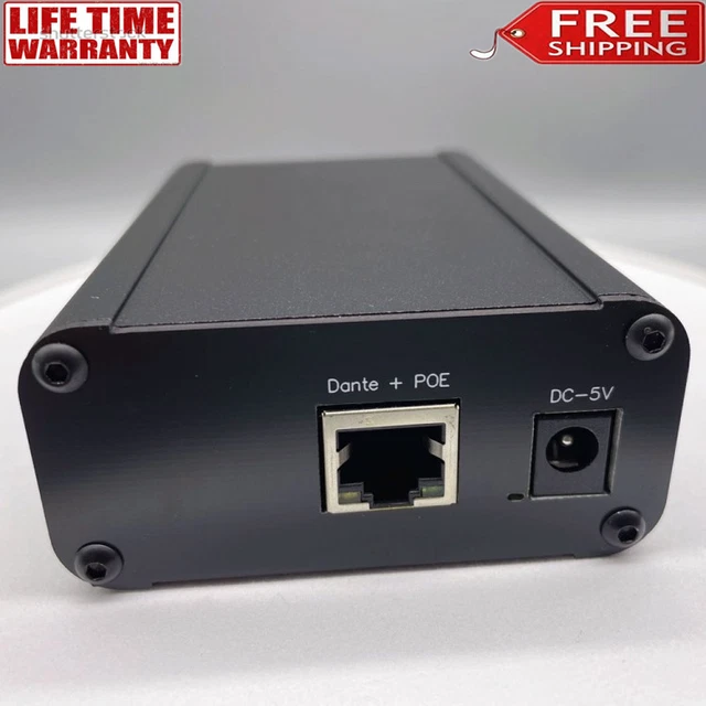 DANTE AUDIO INTERFACE Ultimo 4x4 AOIP Network Interface 2Ch AES3 In 2Ch ...