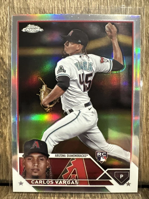 2023 TOPPS CHROME Update Fracteur Carlos Vargas RC #USC162 Arizona ...
