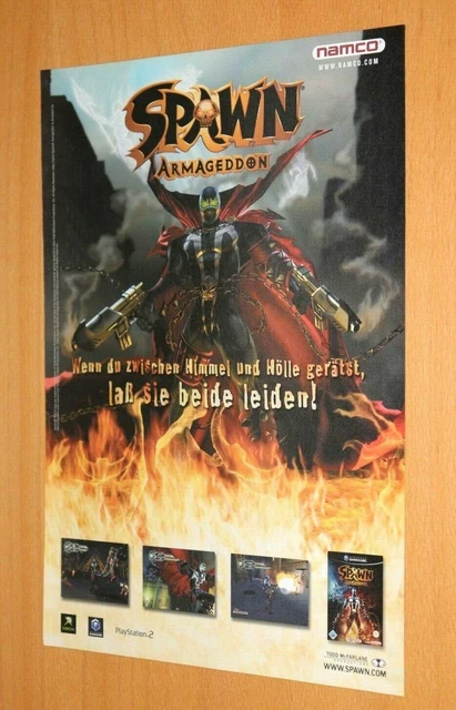 2003 SPAWN ARMAGEDDON PS2 Gamecube Xbox Old Rare Promo Poster Ad Print ...