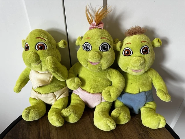 SHREK THE THIRD Ogre Babies Triplets Fergus Farkle Felicia Build A Bear ...