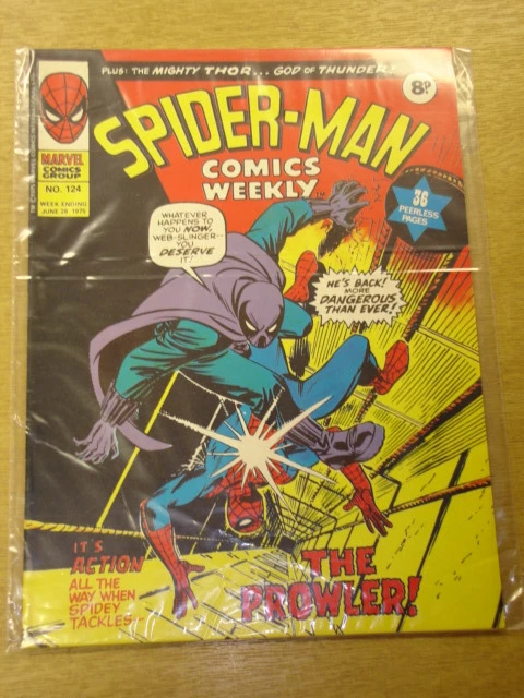 SPIDERMAN BRITISH WEEKLY #124 1975 June 28 Marvel £2.99 - PicClick UK