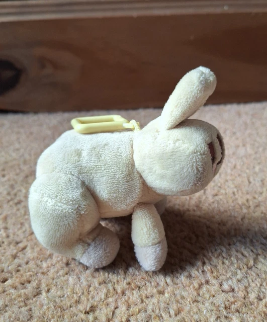 MINECRAFT MOJANG BABY Yellow Bunny Rabbit Clip Soft Plush Toy 3” 2017 ...