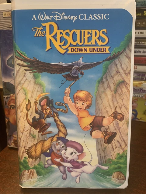 WALT DISNEY THE Rescuers Down Under (VHS, 1991) Black Diamond Edition ...