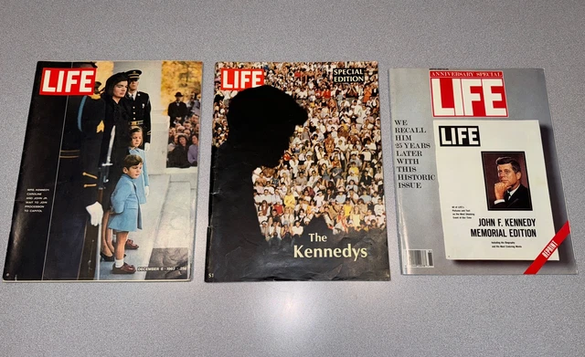 LIFE MAGAZINE JFK RFK Lot Of 3 December 6 1963, SE 1968, Reprint Winter ...