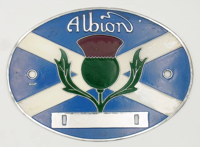 VINTAGE 1950'S - 1960's Scottish Albion Motors Car/Track/Bus Plate Auto ...