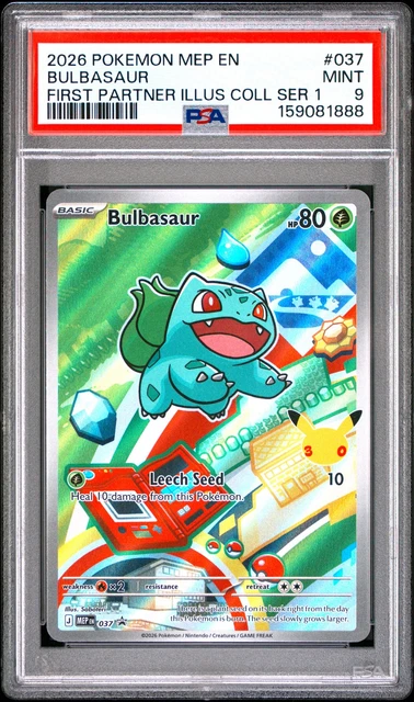 2026 POKEMON FIRST Partner Illustration Collection Series 1 Bulbasaur ...