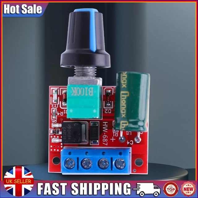 PWM DC MOTOR PWM Controller Adjustable Motor Governor Switch Module DC 4.5V-35V £5.00 - PicClick UK