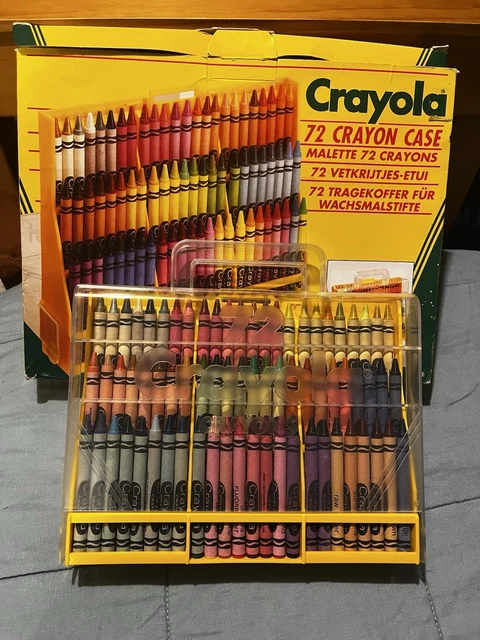 VINTAGE 80’S CRAYOLA 72 Crayon Case Contains Retired Colours £63.10 ...