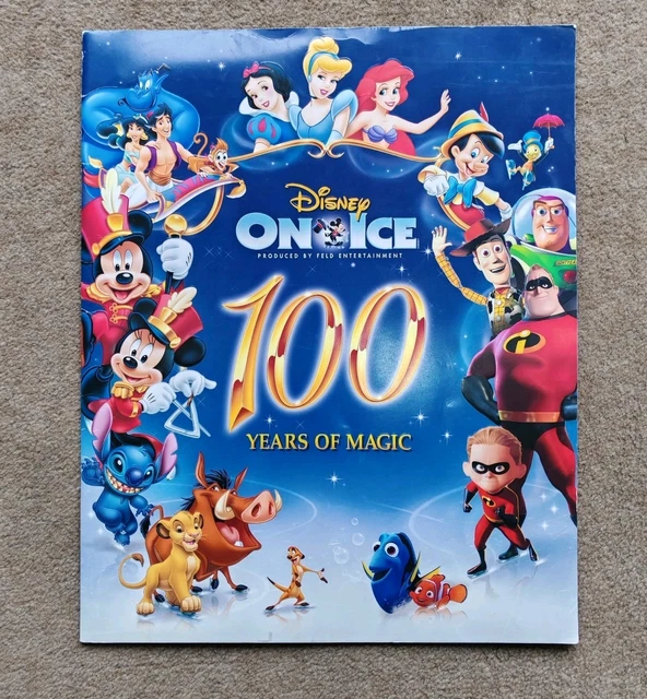 DISNEY ON ICE 100 Years of Magic Programme Souvenir Feld Entertainment ...