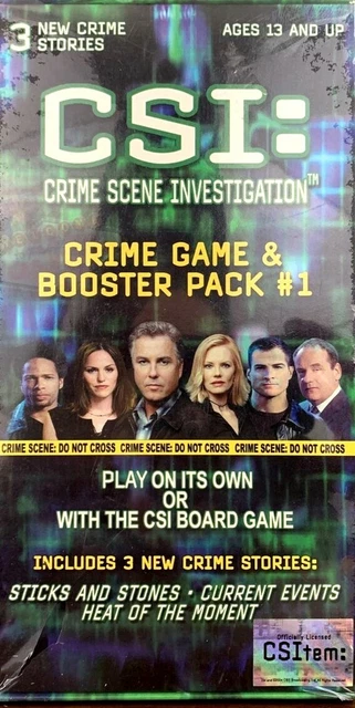CSI - CRIME Scene Investigation Crime Game Booster Pack #1 NEW Sealed £ ...