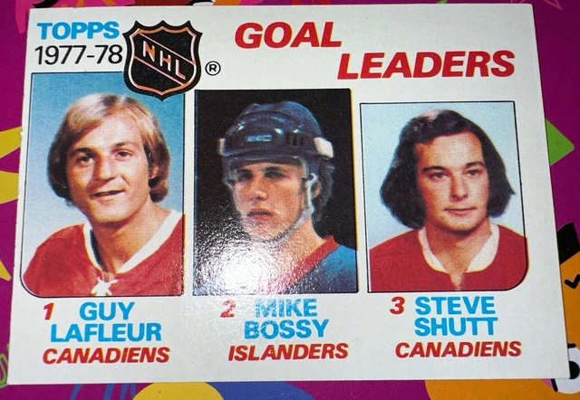 1978-79 TOPPS CARTES hockey Guy Lafleur/Mike Bossy/Steve Shutt ...