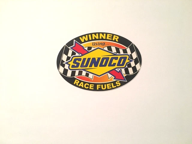 VINTAGE WINNER USING Sunoco Race Fuels Original Sticker Decal Nascar ...