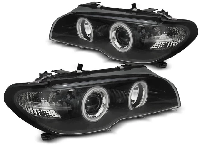 MGA HEADLIGHT FOR BMW E46 03-06 COUPE CABRIO Angel Eyes CCFL XENON Black LPBMH5W EUR 557,50 ...