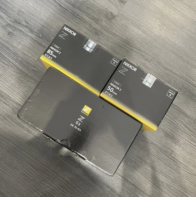 NIKON Z6 II Mirrorless Camera + 3 Nikkor Z Lens + Filters + 2 Batteries ...