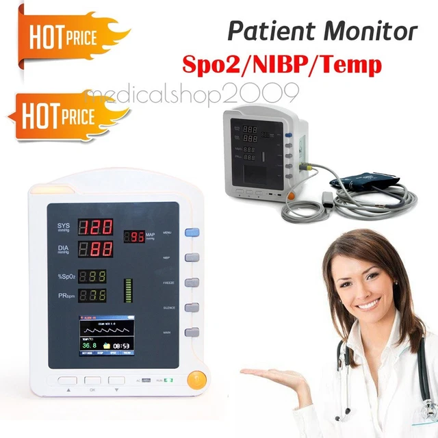 CE ICU CCU Patient Monitor Vital Signs Monitor CMS5100 3 Parameter NIBP ...