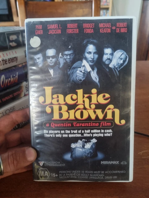 JACKIE BROWN VHS Video Tape Rated MA15+ 90 Mins Ex Rental Quentin ...