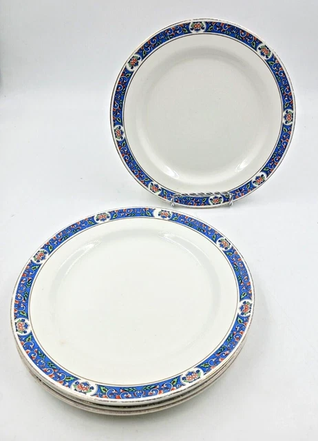 VINTAGE JOHN MADDOCK & Sons Set of 4 Royal Vitreous 8" Salad Plates ...
