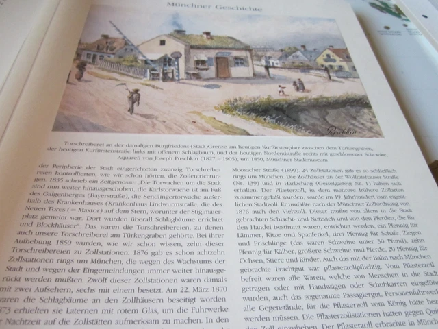 MÜNCHEN ARCHIV 2 Geschichte 2046 Torschreiberei Stadtgrenze ...
