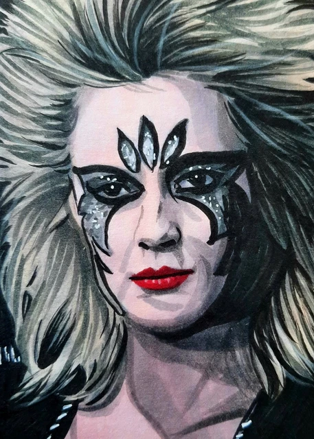 ORIGINAL WILLIE ROBERT Englund V TV series 1983 aceo drawing £4.99 ...