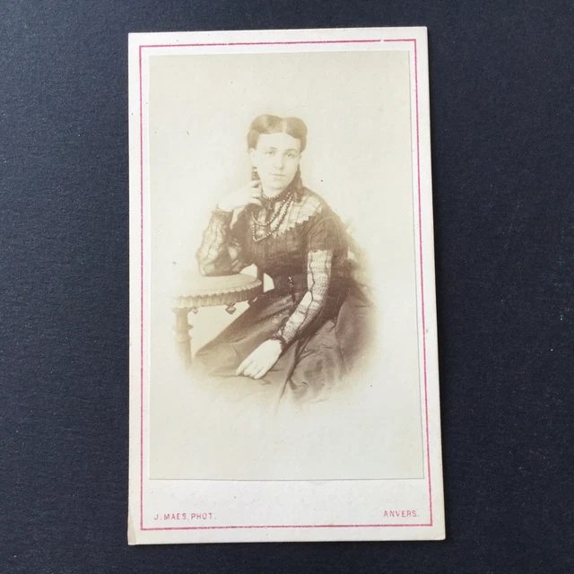 PHOTO CDV PRINCESSE Isabelle du Brésil Brasil Maes Anvers 1865-1866 EUR ...