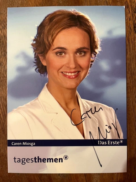 CAREN MIOSGA AUTOGRAMM TV Moderatorin Journalistin ARD signiert ! EUR 1 ...
