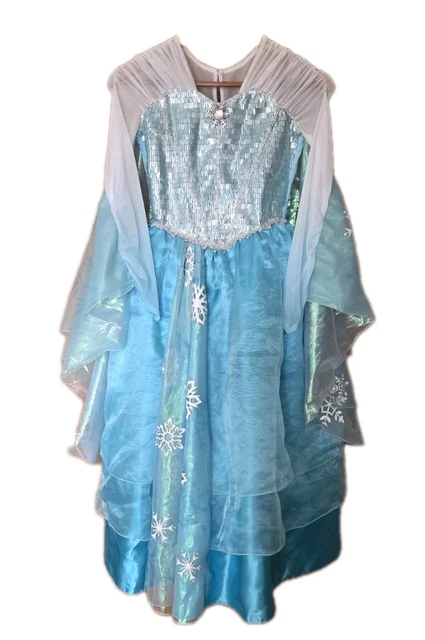 2013 FROZEN ELSA Deluxe Costume Original Disney Store Dress 11-12yr 1st ...