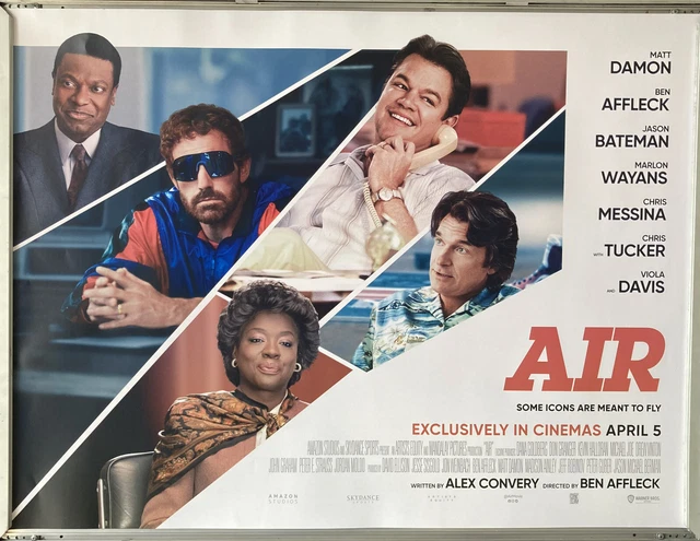 CINEMA POSTER: AIR 2023 (Quad) Ben Affleck Matt Damon Jason Bateman £9. ...