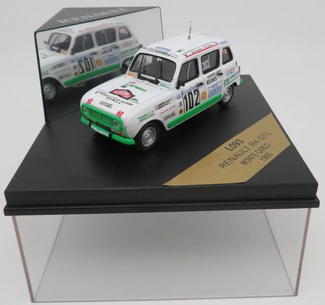 VITESSE RENAULT 4 Gtl R4 Rallye Monte Carlo 1993 #L093 1/43 In Box EUR ...
