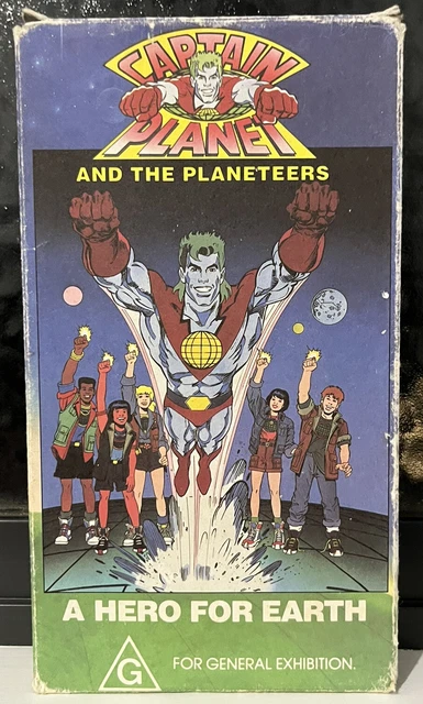 CAPTAIN PLANET & The Planeteers A Hero For Earth VHS PAL Video Tape ...
