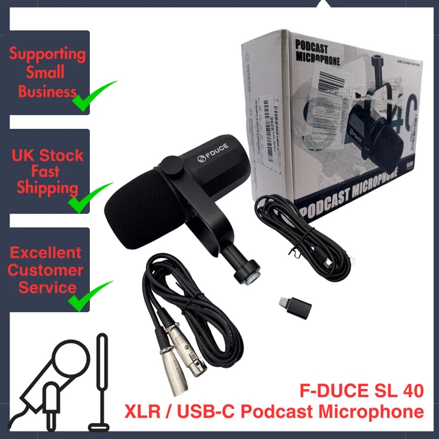 FDUCE SL40 VOCAL Dynamic Podcast Microphone For Gaming, Live Streaming ...