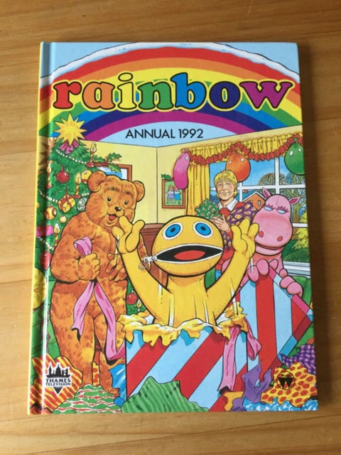 RAINBOW ANNUAL 1992 Hardback Book Kids Thames Television Collectable ...
