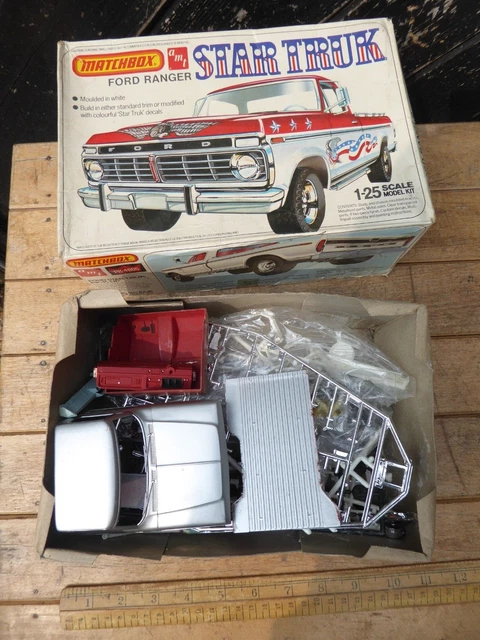 MATCHBOX AMT 1/25 Ford Ranger Star Truk Model Kit -STARTED / PART MADE ...