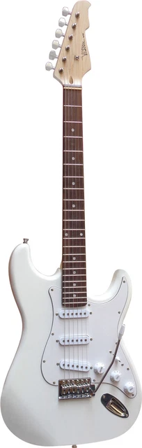 ELECTRIC GUITAR MSA Model ST5 - White, Solid Wood Body, Top Selection ...