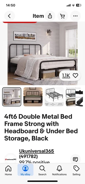 DOUBLE BED FRAME Mattress Not Included £16.04 - PicClick UK