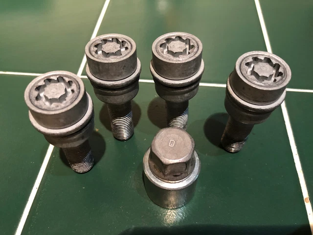 GENUINE VW T5 T6 TRANSPORTER LOCKING WHEEL NUTS BOLT KEY SET 19mm VAN ...