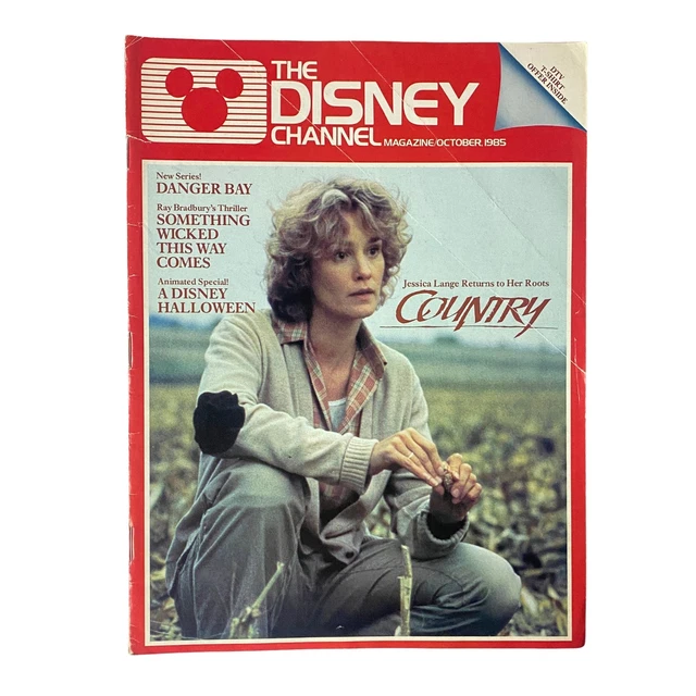 THE DISNEY CHANNEL Magazine October 1985 Jessica Lange Returns to the ...