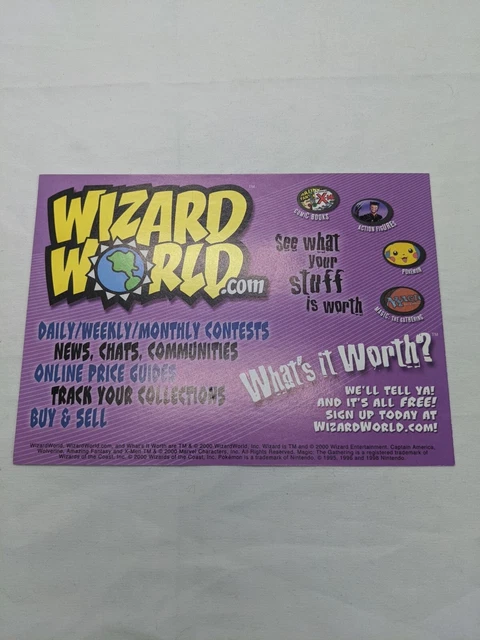 WIZARD WORLD 2000 Flyer Sheet £12.74 - PicClick UK