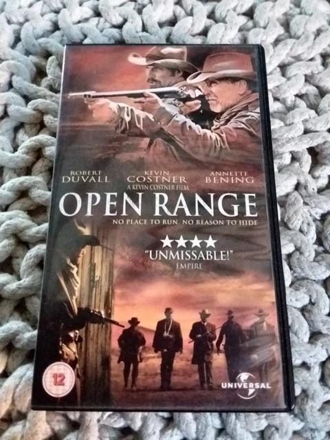 OPEN RANGE - VHS Video Cassette Tape - KEVIN COSTNER ~ ROBERT DUVALL ... OPEN RANGE - VHS Video Cassette Tape - KEVIN COSTNER ~ ROBERT DUVALL ...