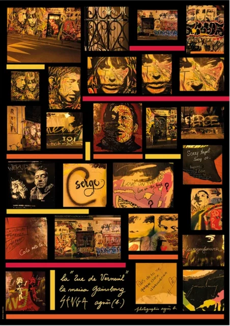 SERGE GAINSBOURG - French music Poster Affiche Rue de Verneuil Paris ...