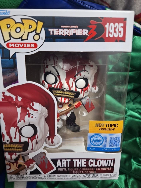 FUNKO POP TERRIFIER 3 Art The Clown Hot Topic Exclusive Vinyl Figure ...